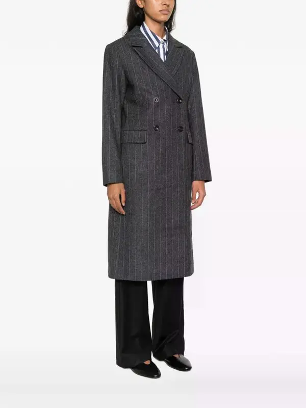 Gant Striped Wool Coat