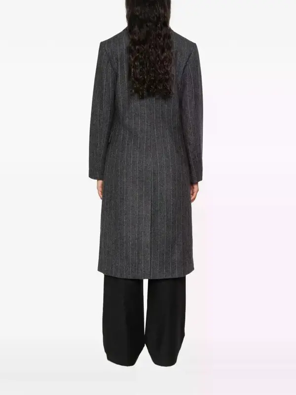 Gant Striped Wool Coat