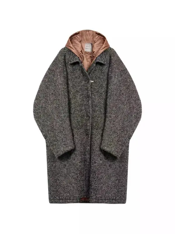 Mihara Yasuhiro Hooded Balmacaan Coat