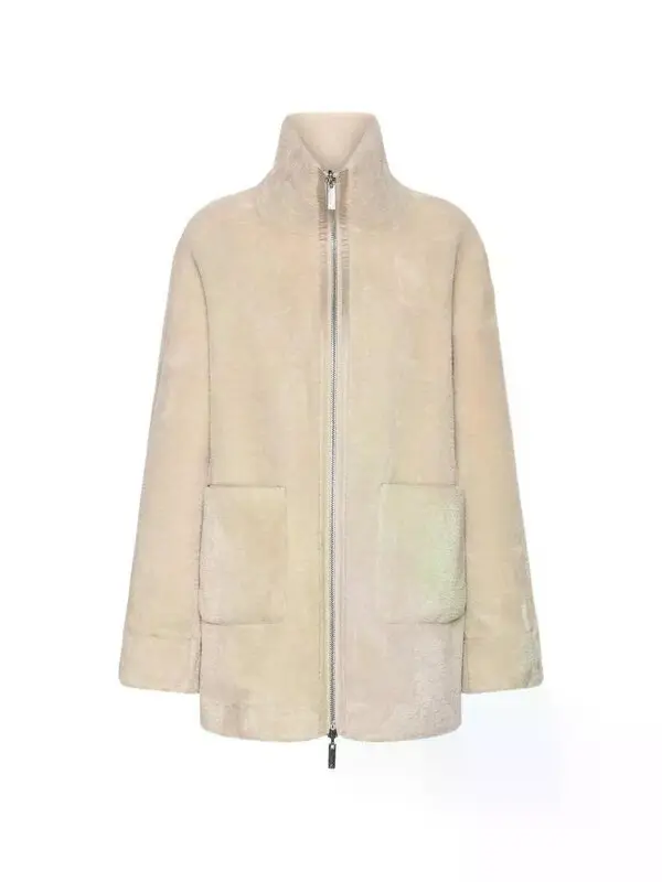 Marella Reversible Cocoon Coat - Neutrals