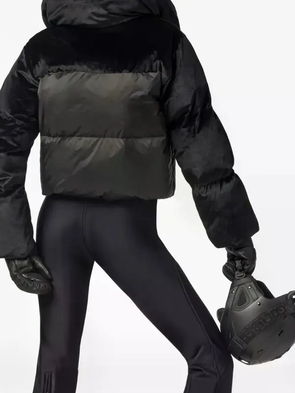 Goldbergh Yume Quilted Velvet-panelled Ski Jacket