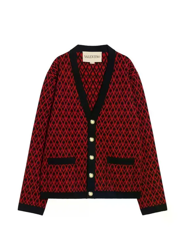 Valentino Garavani Toute La V-pattern Cardigan