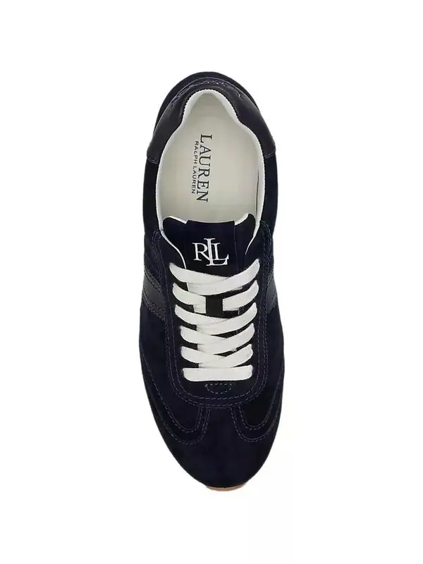 Ralph Lauren Dani Suede Logo-embroidered Sneakers