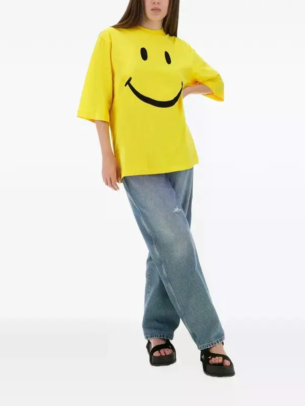 Moschino Distressed Wide-leg Jeans