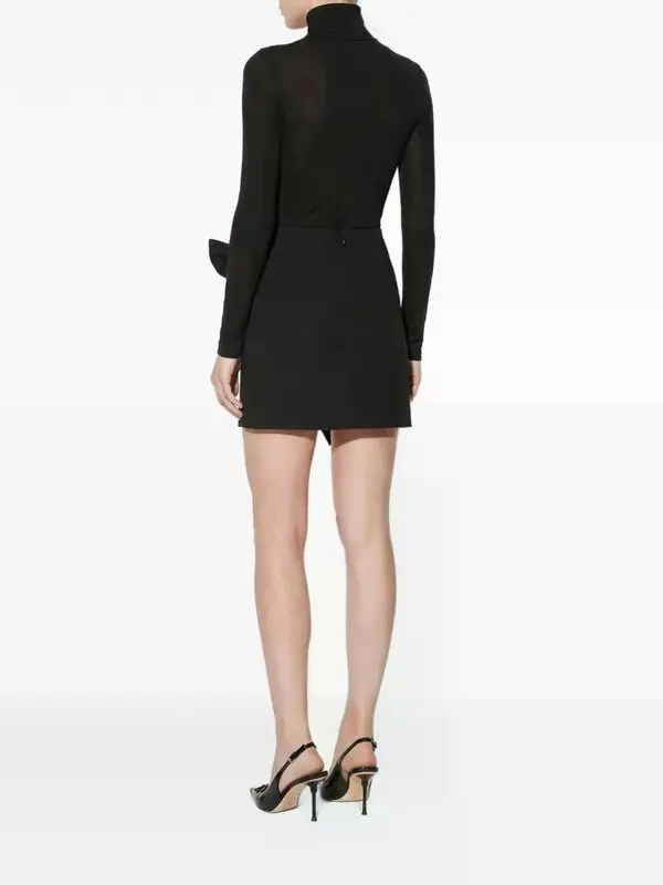 Elisabetta Franchi Turtleneck Top In Lightweight Jersey Fabric