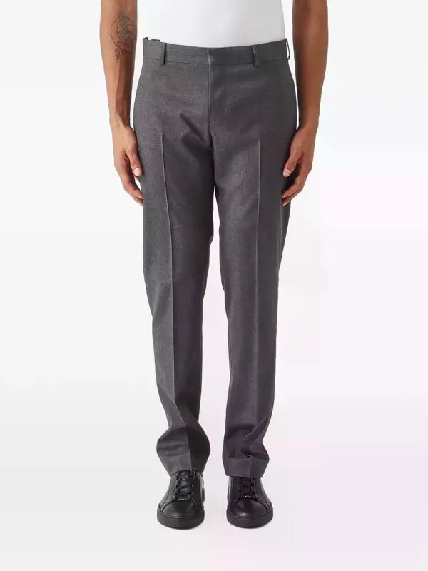 PT TORINO Epsilon Pressed-crease Tailored Trousers - Grey