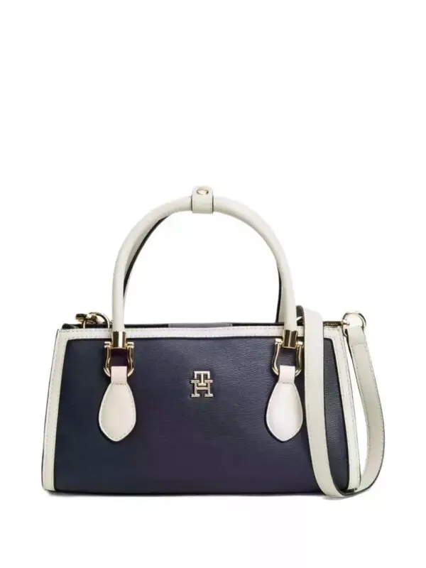 Tommy Hilfiger Th Monogram Colour-block Shoulder Bag - Blue