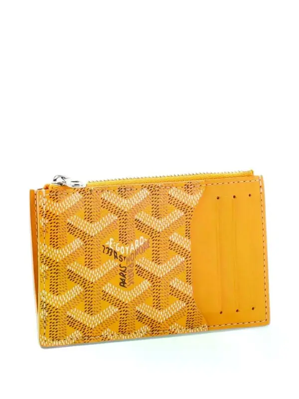 Goyard Bourbon Zipped Coated Canvas Card Holder
