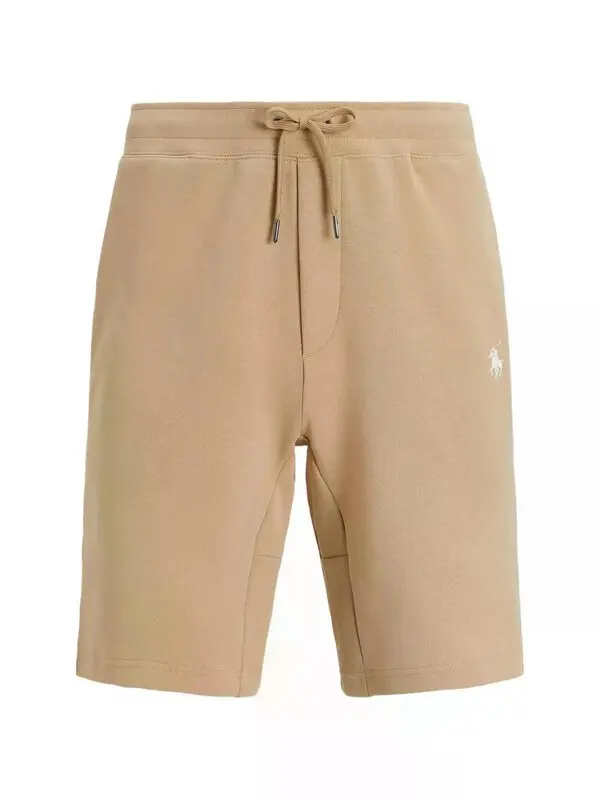 Polo Ralph Lauren Embroidered Pony Double-knit Shorts - Neutrals