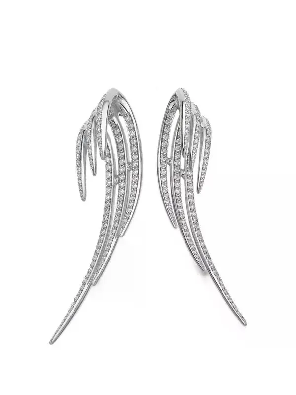 SHAUN LEANE Armis Diamond Earrings - Silver