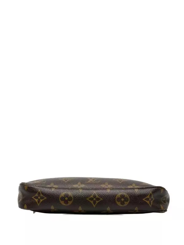 LOUIS VUITTON 2002 Monogram Pochette Accessoires Shoulder Bag - Brown