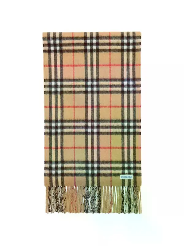 Burberry Reversible Check Cashmere Scarf - Neutrals