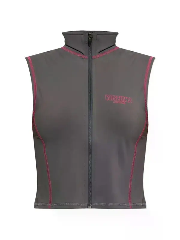 Moschino Active Logo-print Tank Top - Grey