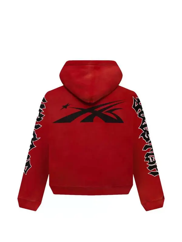 HELLSTAR Skeleton-print Airbrushed Hoodie
