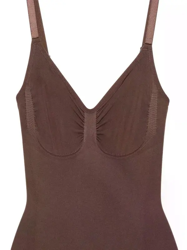 SKIMS Ruched-detail Sleeveless Bodysuit