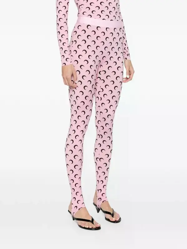 MARINE SERRE Moon-printed Jersey Leggings