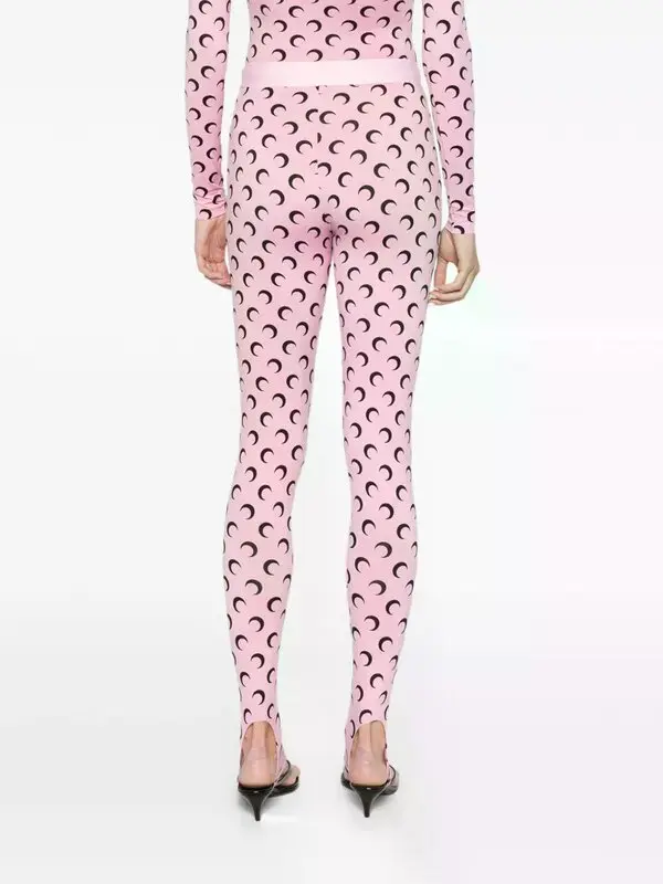 MARINE SERRE Moon-printed Jersey Leggings