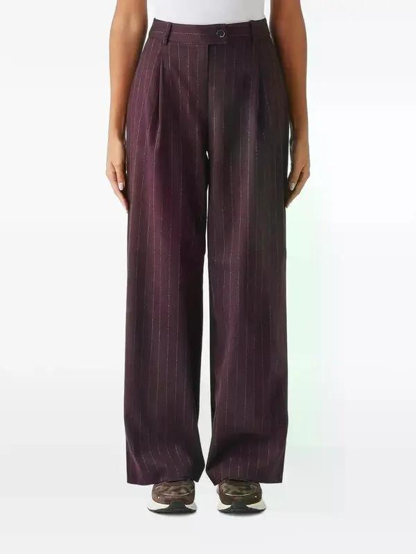 NENETTE Epicor Pinstripe Wide-leg Trousers