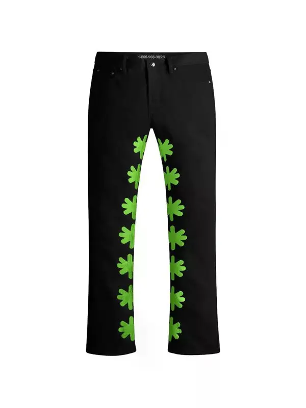 LOSTSHDWS Floral-patch Jeans