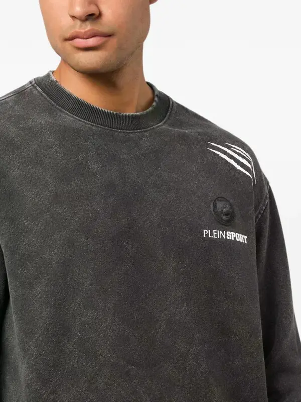 PLEIN SPORT Washed Fleece Sweatshirt