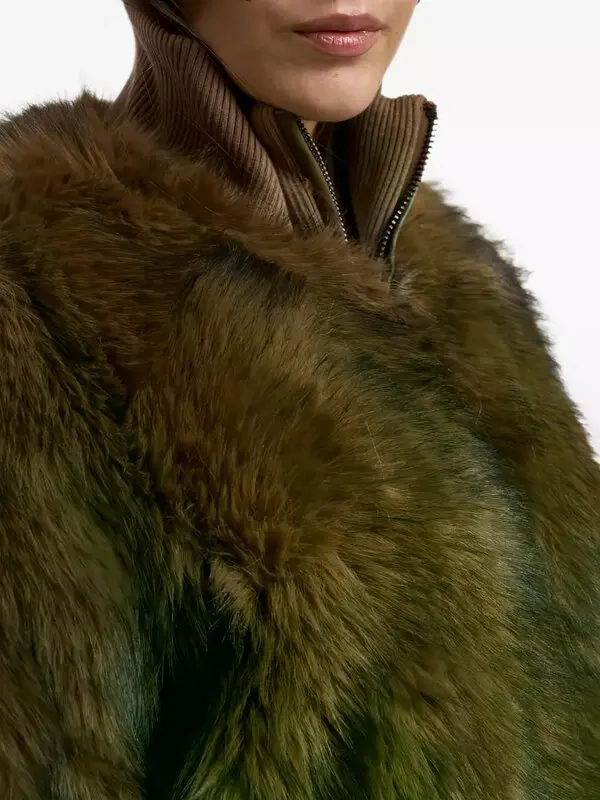 CANADIAN Argyle Faux-fur Jacket