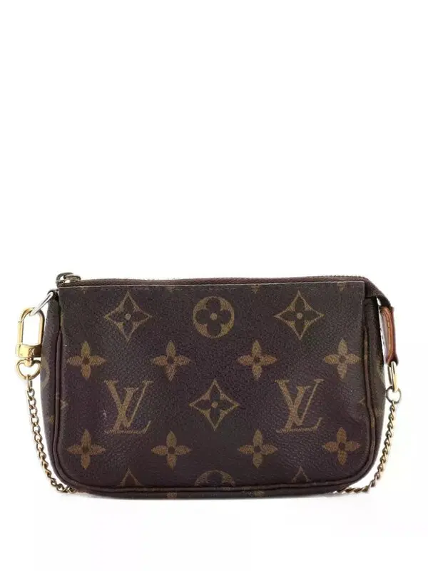 LOUIS VUITTON Pochette Accessoires Monogram Canvas Mini Clutch Bag