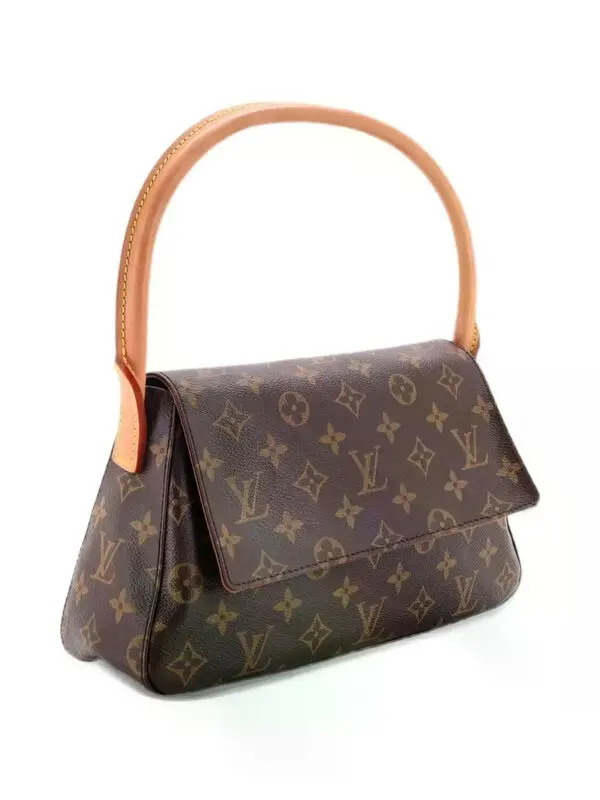 LOUIS VUITTON Looping Handbag Monogram Canvas Mini Satchel