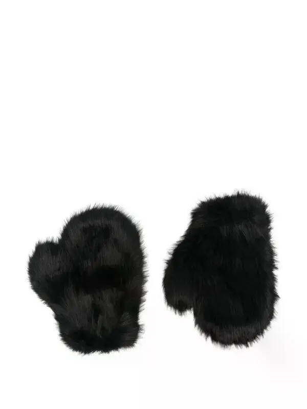 Patrizia Pepe Faux-fur Mittens