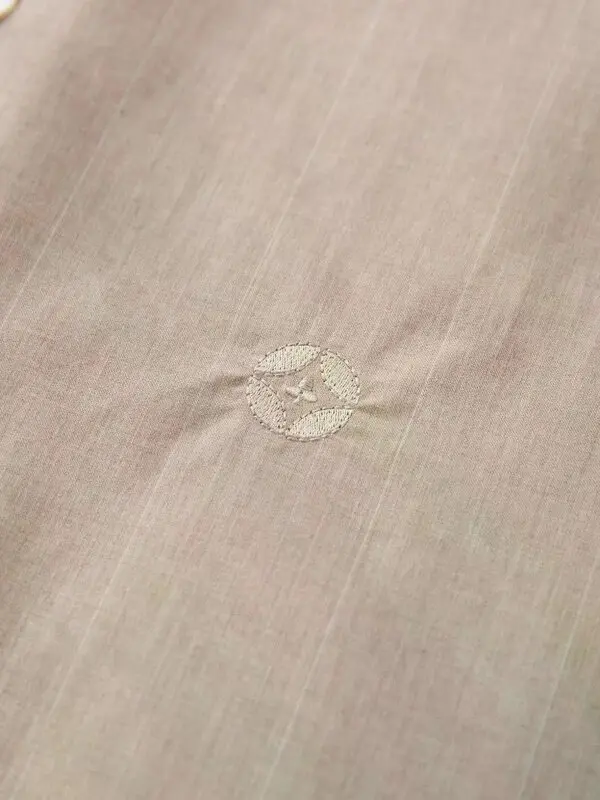 Shanghai Tang Coin-embroidered Mandarin Shirt