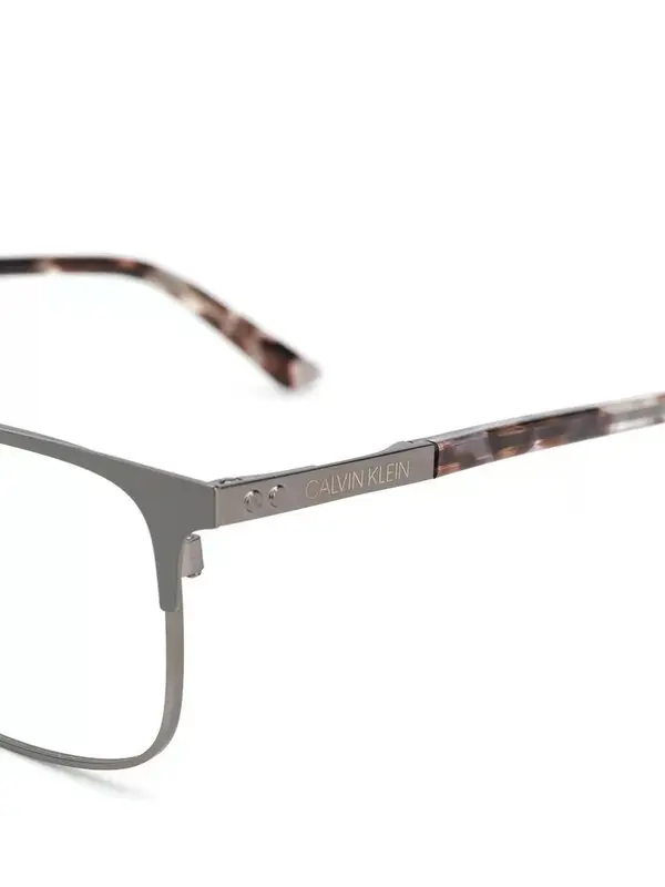 Calvin Klein Tortoiseshell Square-frame Glasses
