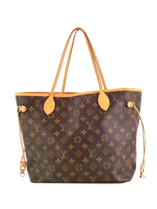 LOUIS VUITTON Neverfull Nm Monogram Canvas Mm Tote Bag - Brown