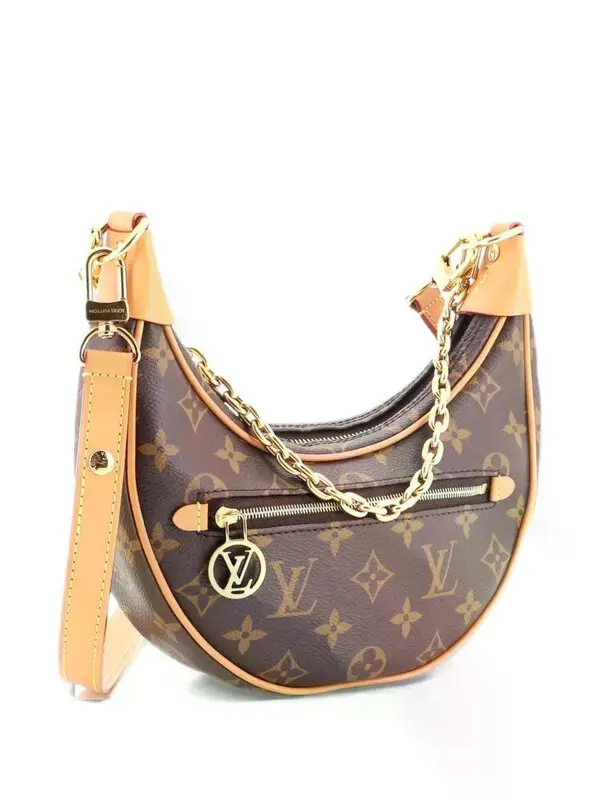LOUIS VUITTON Loop Handbag Monogram Canvas Hobo Bag