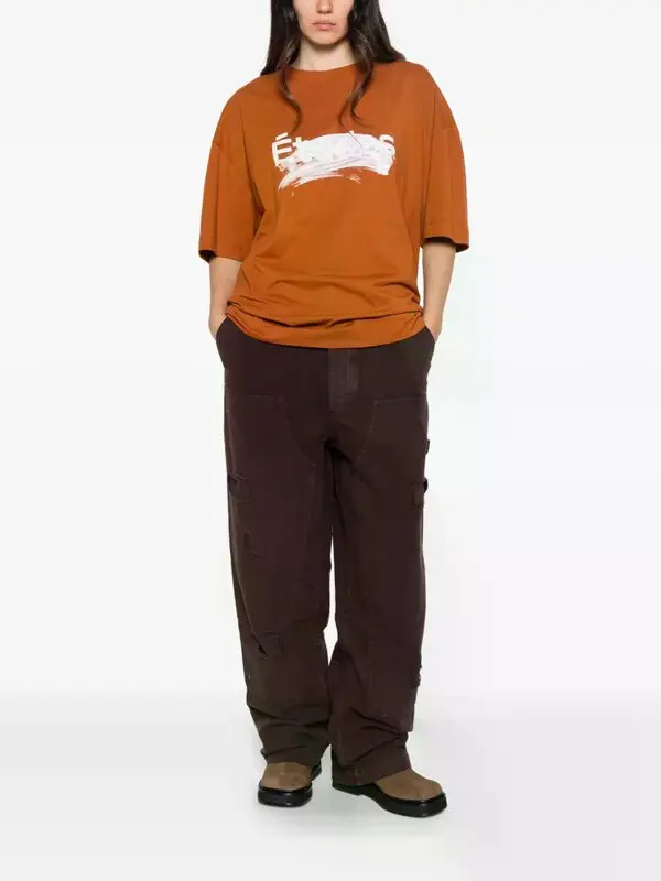 Études Studio Smudged Logo-print T-shirt