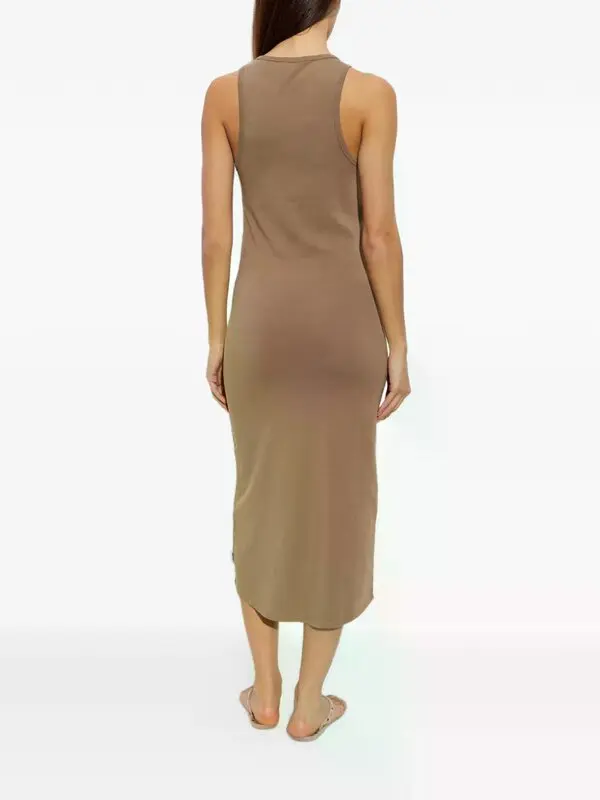 Moschino Active Teddy Bear Sleeveless Midi Dress - Brown