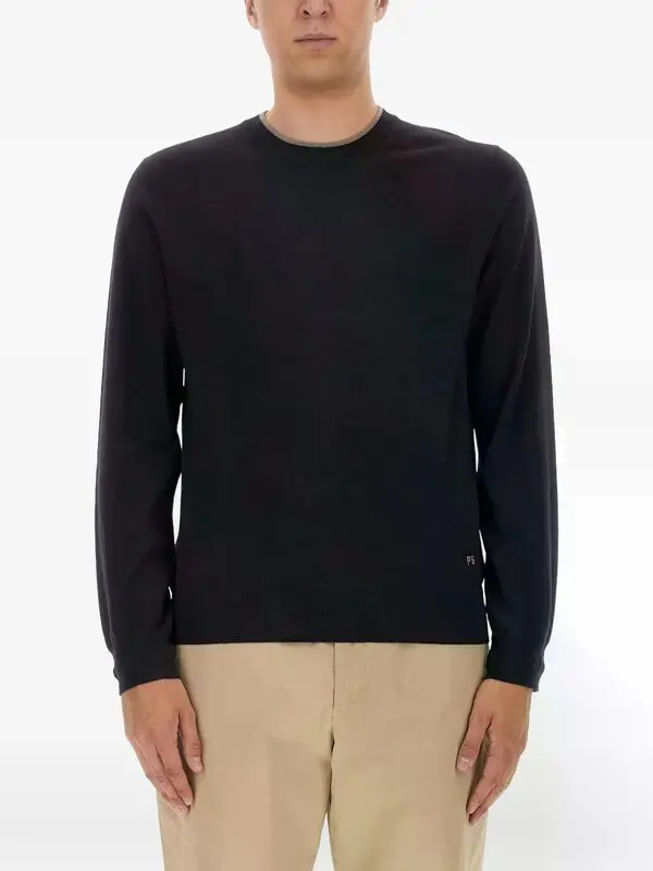 Paul Smith Logo-embroidered Merino Wool Sweater
