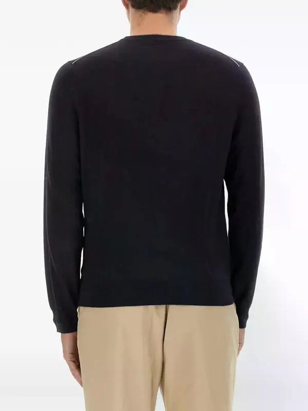 Paul Smith Logo-embroidered Merino Wool Sweater
