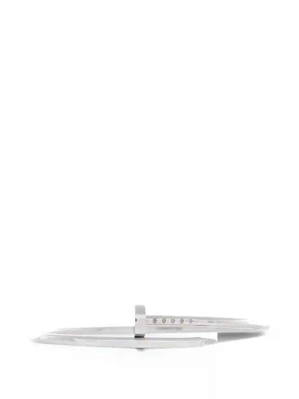 Cartier Juste Un Clou 18k White Gold Small Bracelet - Silver