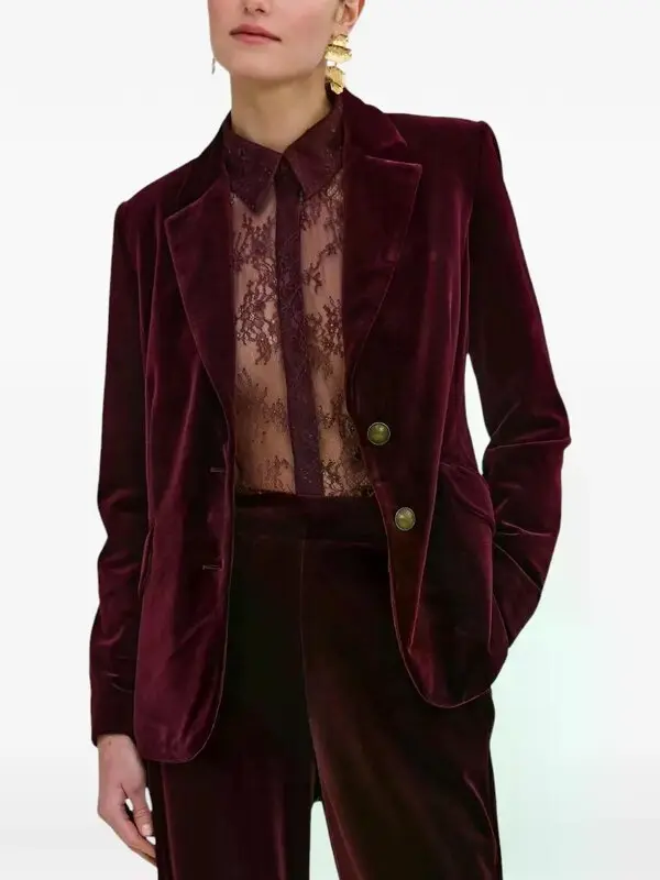 NENETTE Briatico Velvet Single-breasted Blazer
