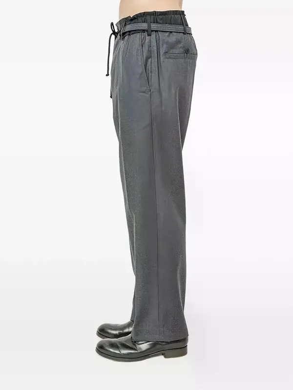 CRAIG GREEN Belted Drawstring Straight-leg Trousers