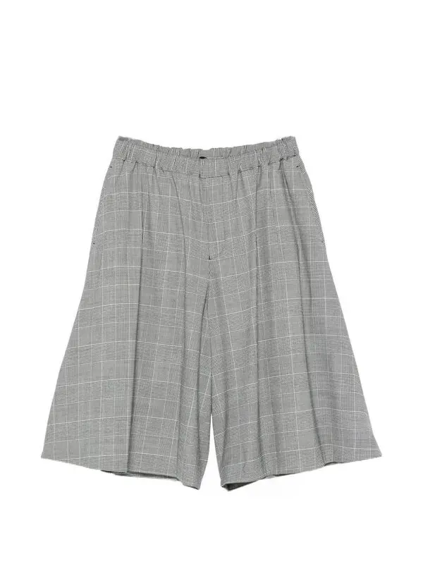 Comme Des Garçons Prince Of Wales Check Cropped Shorts