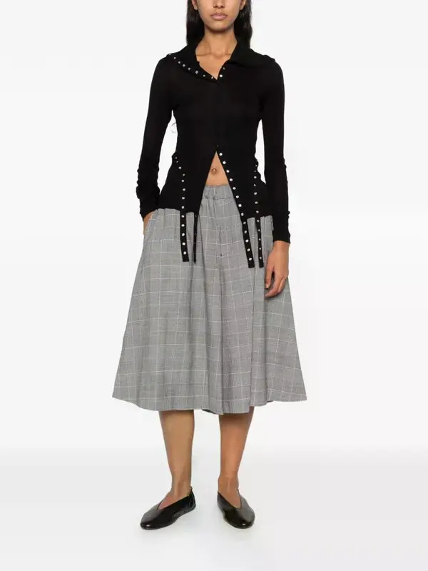 Comme Des Garçons Prince Of Wales Check Cropped Shorts