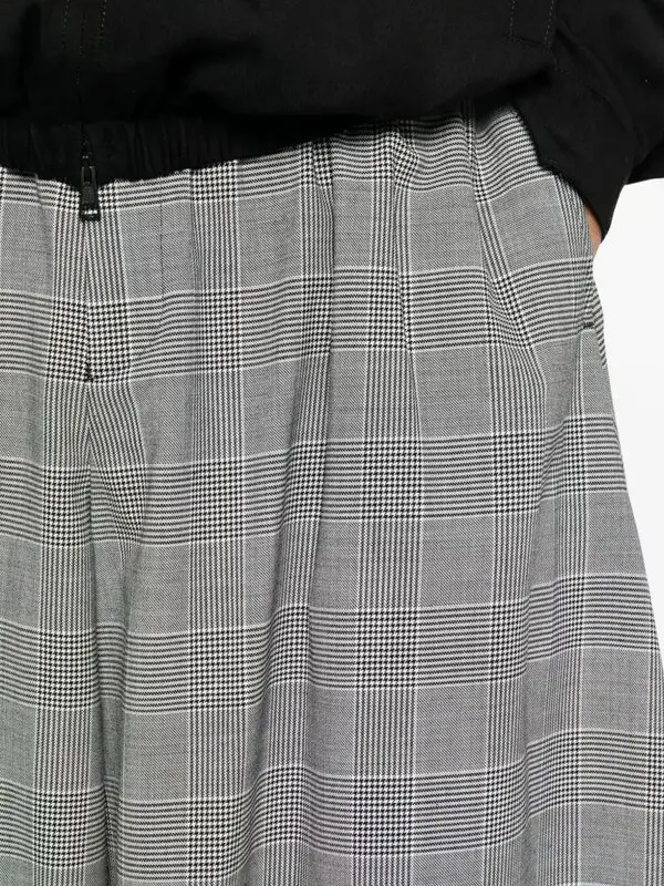 Comme Des Garçons Prince Of Wales Check Cropped Shorts