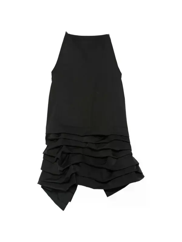 Comme Des Garçons Apron-style Ruffled Blouse