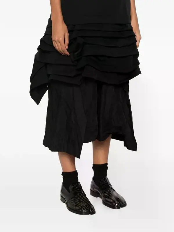 Comme Des Garçons Apron-style Ruffled Blouse