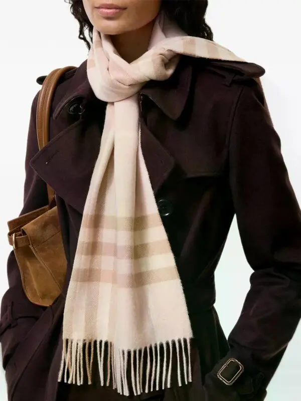 Burberry Check Cashmere Scarf