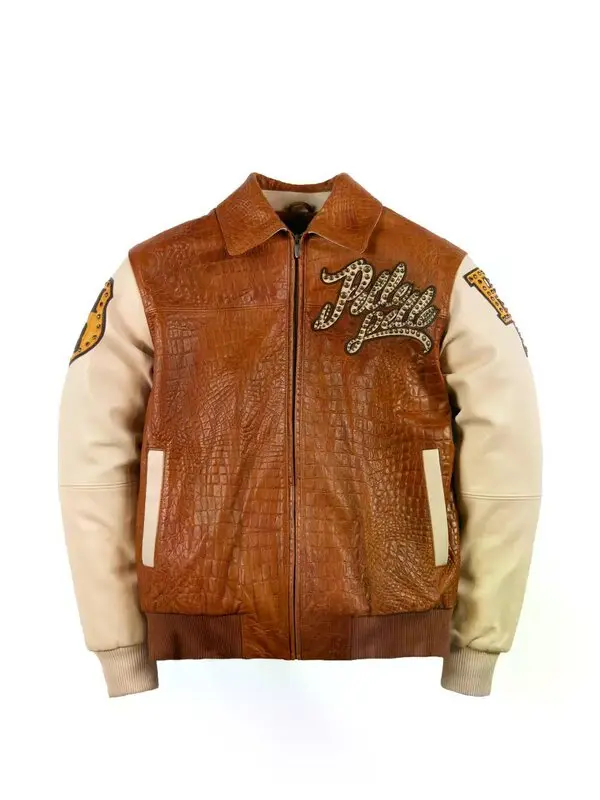 PELLE PELLE Legendary Croc-effect Studded Jacket