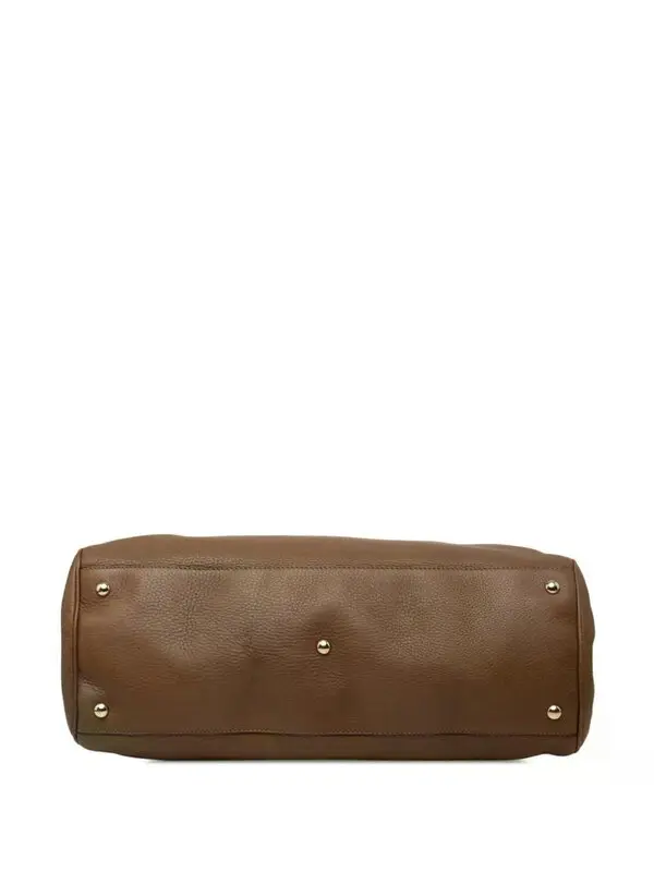 Gucci 2000-2015 Large Calfskin Bamboo Shopper Satchel