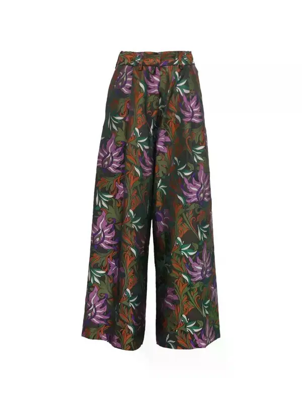 Dries Van Noten 2020s Printed Wide-leg Trousers