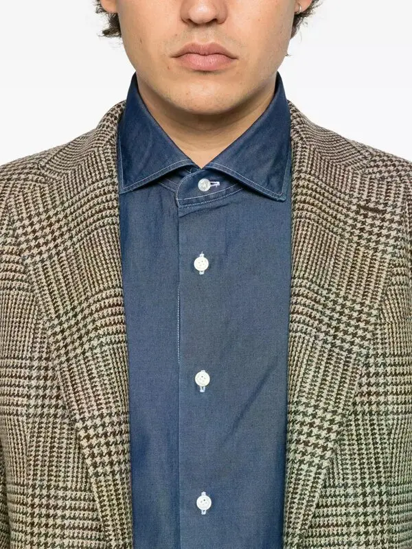 BARBA NAPOLI Long-sleeve Spread-collar Shirt