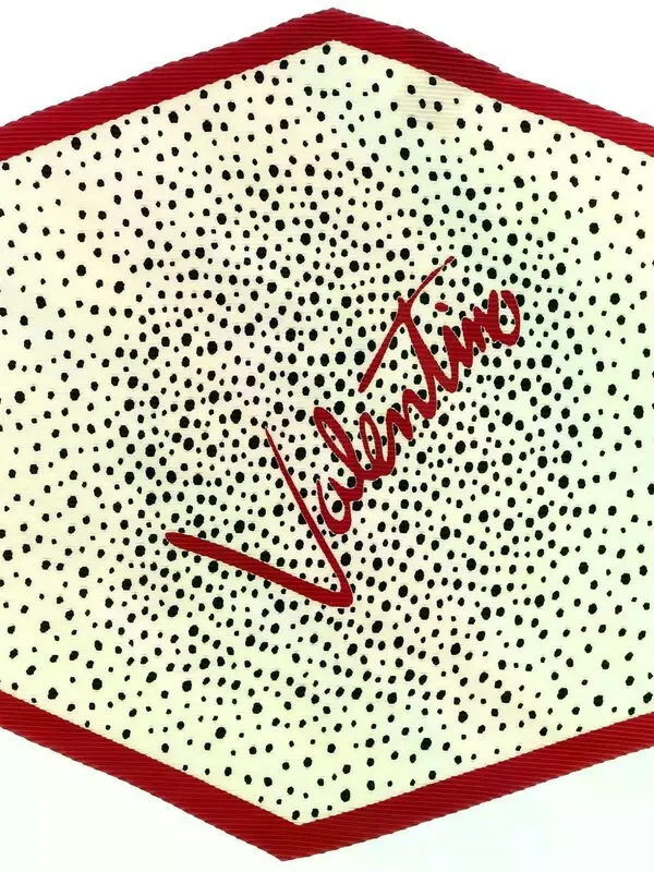Valentino Garavani Polka-dot Plissé Scarf